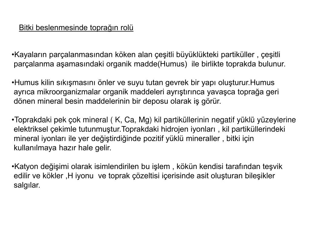 PPT - BİTKİLERDE BESLENME BÜYÜME VE HAREKET PowerPoint Presentation ...