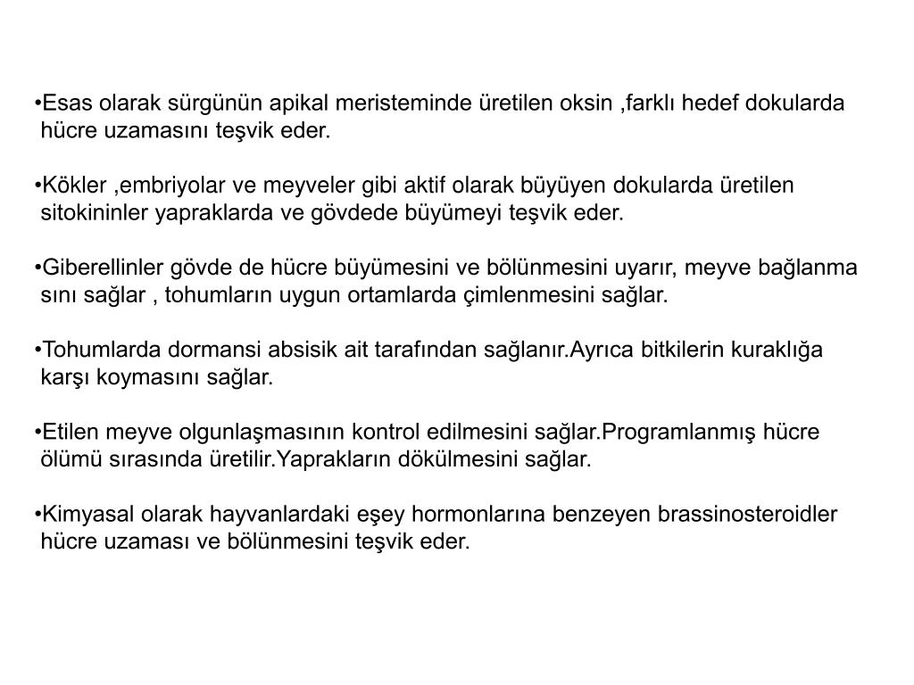 PPT - BİTKİLERDE BESLENME BÜYÜME VE HAREKET PowerPoint Presentation ...
