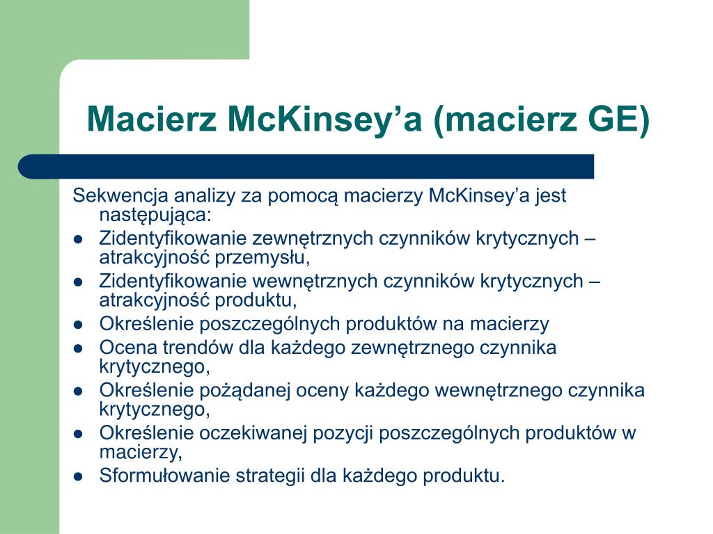 PPT - Zarządzanie strategiczne (ćwiczenia) PowerPoint Presentation ...