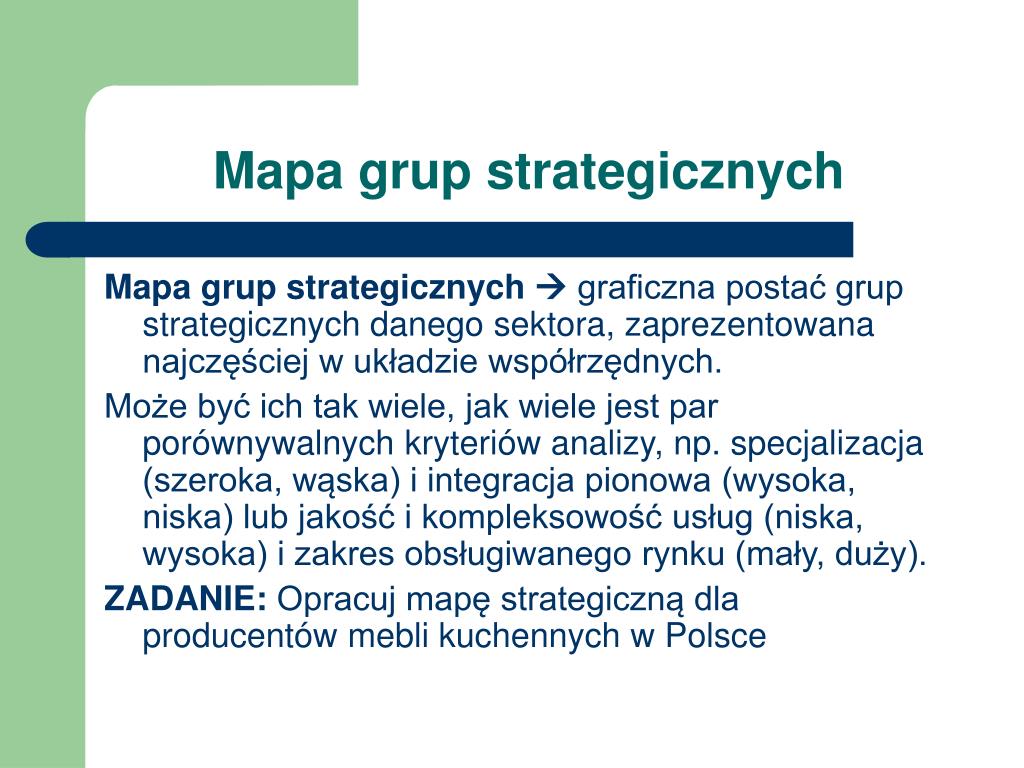 PPT - Zarządzanie strategiczne (ćwiczenia) PowerPoint Presentation ...