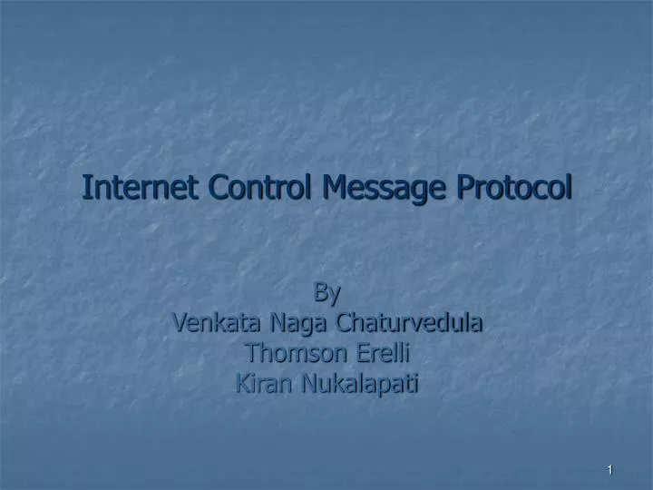 PPT - Internet Control Message Protocol PowerPoint Presentation, free download - ID:4789316