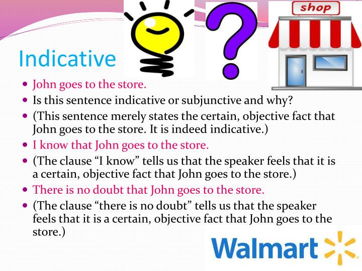 PPT - Subjunctive Vs. Indicative PowerPoint Presentation - ID:4789447
