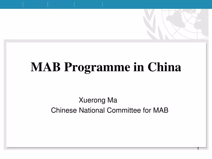 PPT - MAB Programme in China PowerPoint Presentation, free download ...