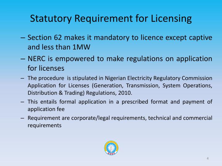 PPT - NERC LICENSING AND REGULATORY FRAMEWORK PowerPoint Presentation ...