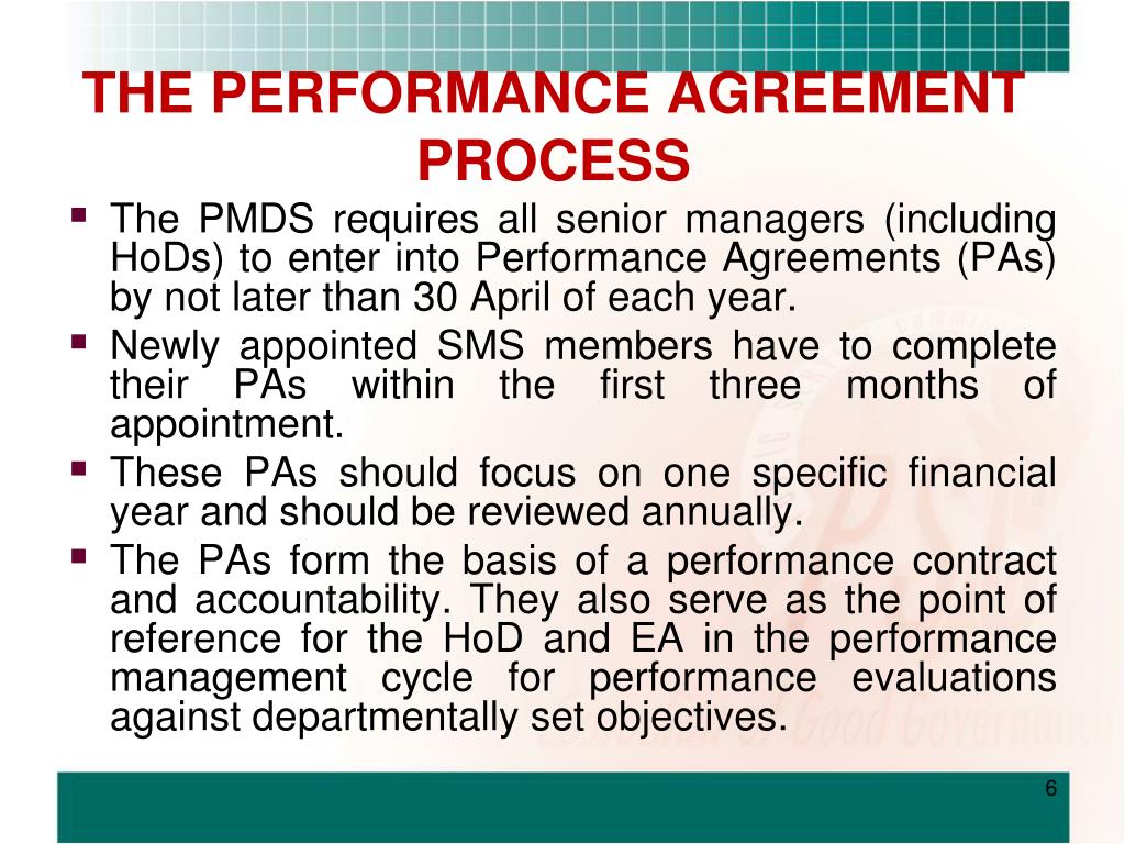 PPT - COMPLIANCE WITH THE SIGNING AND FILING OF PERFORMANCE AGREEMENTS ...