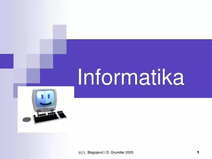 PPT - Informatika PowerPoint Presentation, free download - ID:4790625