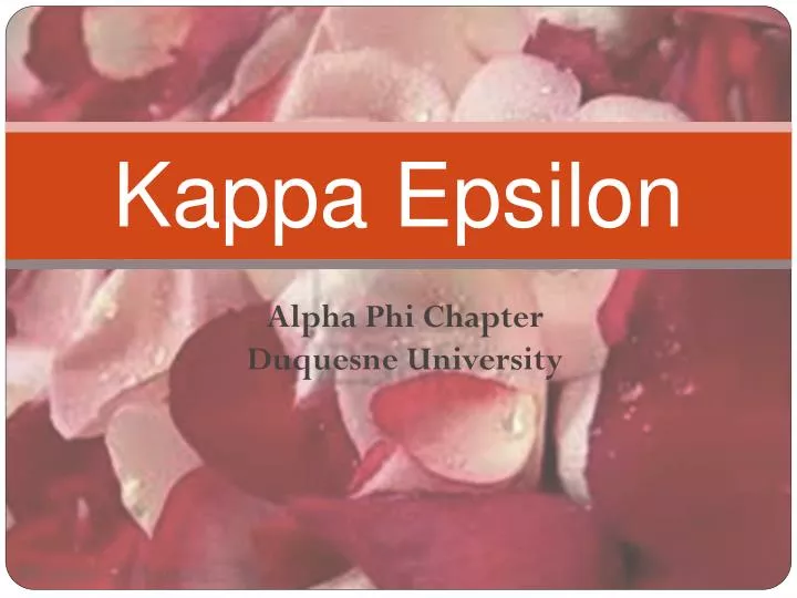 PPT - Kappa Epsilon PowerPoint Presentation, free download - ID:4790783