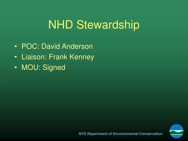 PPT - NHD Stewardship PowerPoint Presentation, free download - ID:4790789