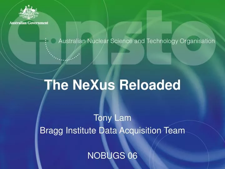 PPT - The NeXus Reloaded PowerPoint Presentation, free download - ID ...