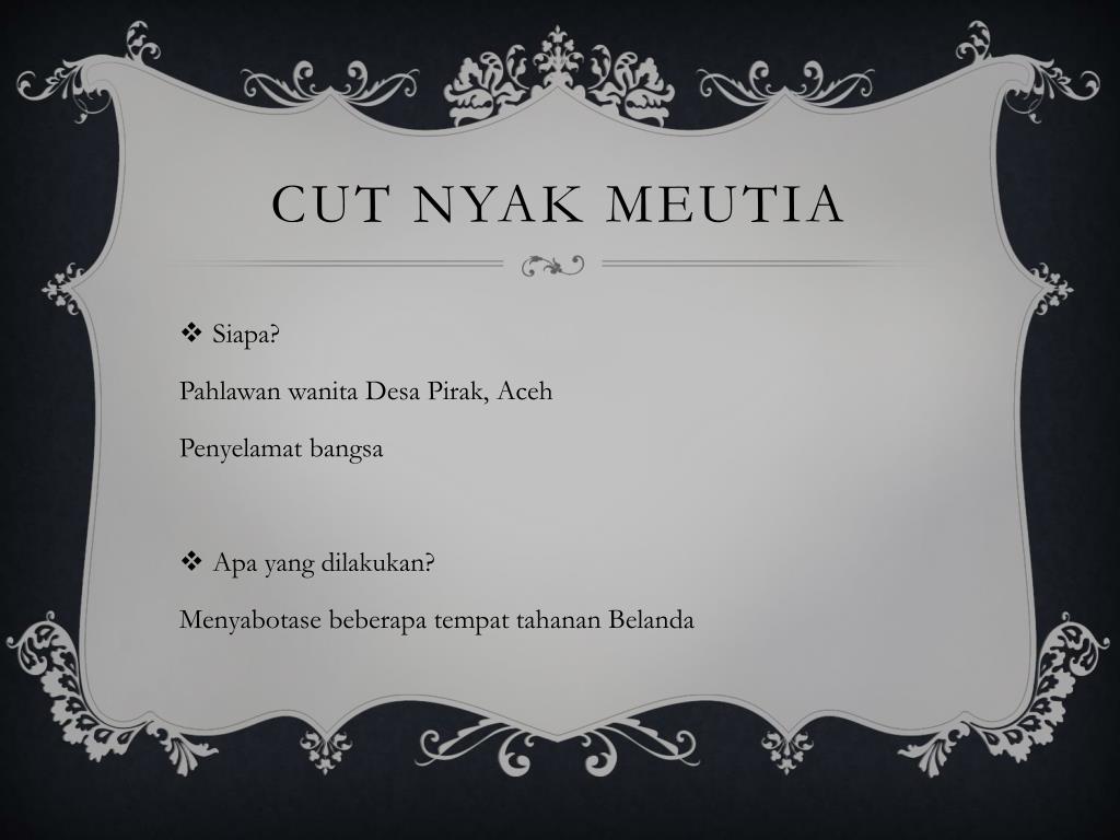 PPT - Pahlawan Nasional , Cut nyak meutia PowerPoint Presentation, free ...