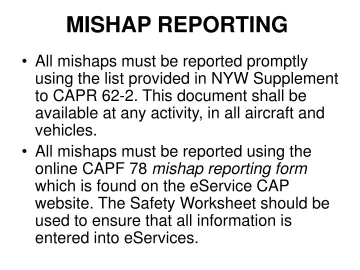PPT - CAP SAFETY OFFICER Duties & Responsibilities PowerPoint ...