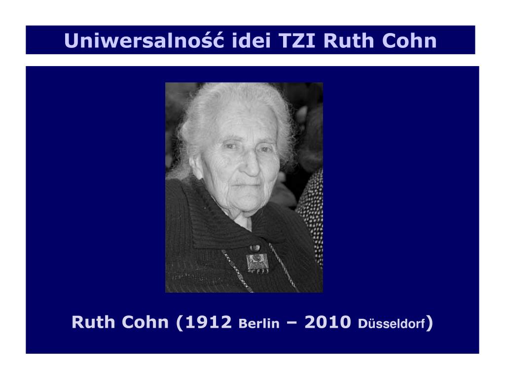 PPT - Ruth Cohn (1912 Berlin – 2010 D üsseldorf ) PowerPoint ...