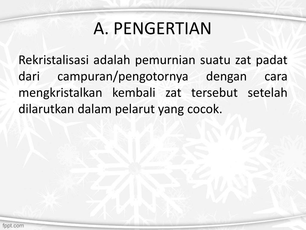PPT - Kristalisasi dan Rekristalisasi PowerPoint Presentation, free ...