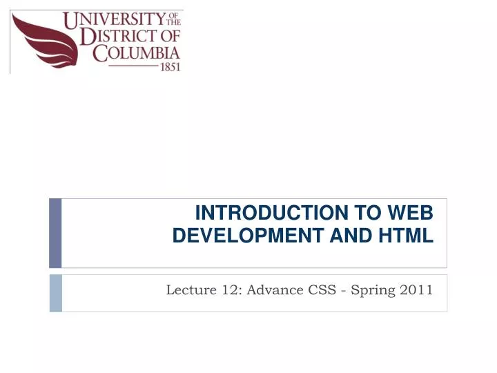 Ppt Introduction To Web Development And Html Powerpoint Presentation