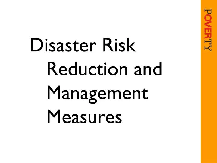 PPT - Disaster Risk Reduction and Management Measures PowerPoint ...