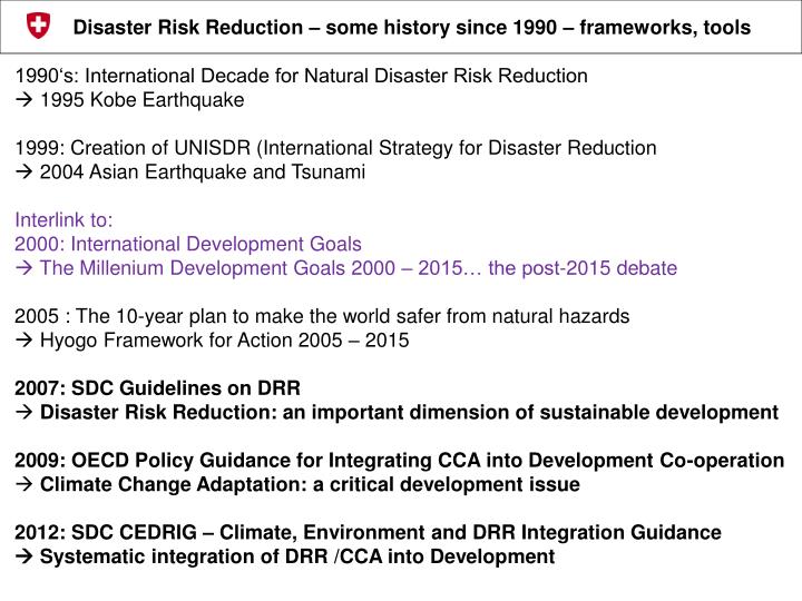 PPT - Mainstreaming Disaster Risk Reduction / Climate Change in ...