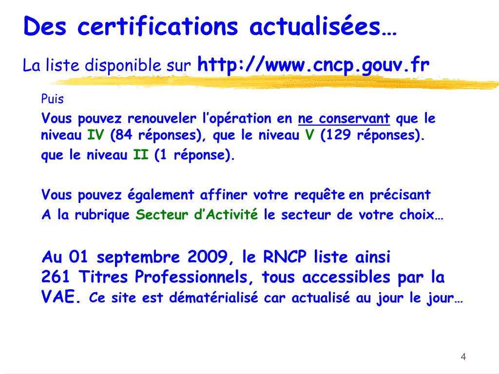 PPT - 1946 : Certificat de formation professionnelle (CFP) 2002 : Titre ...