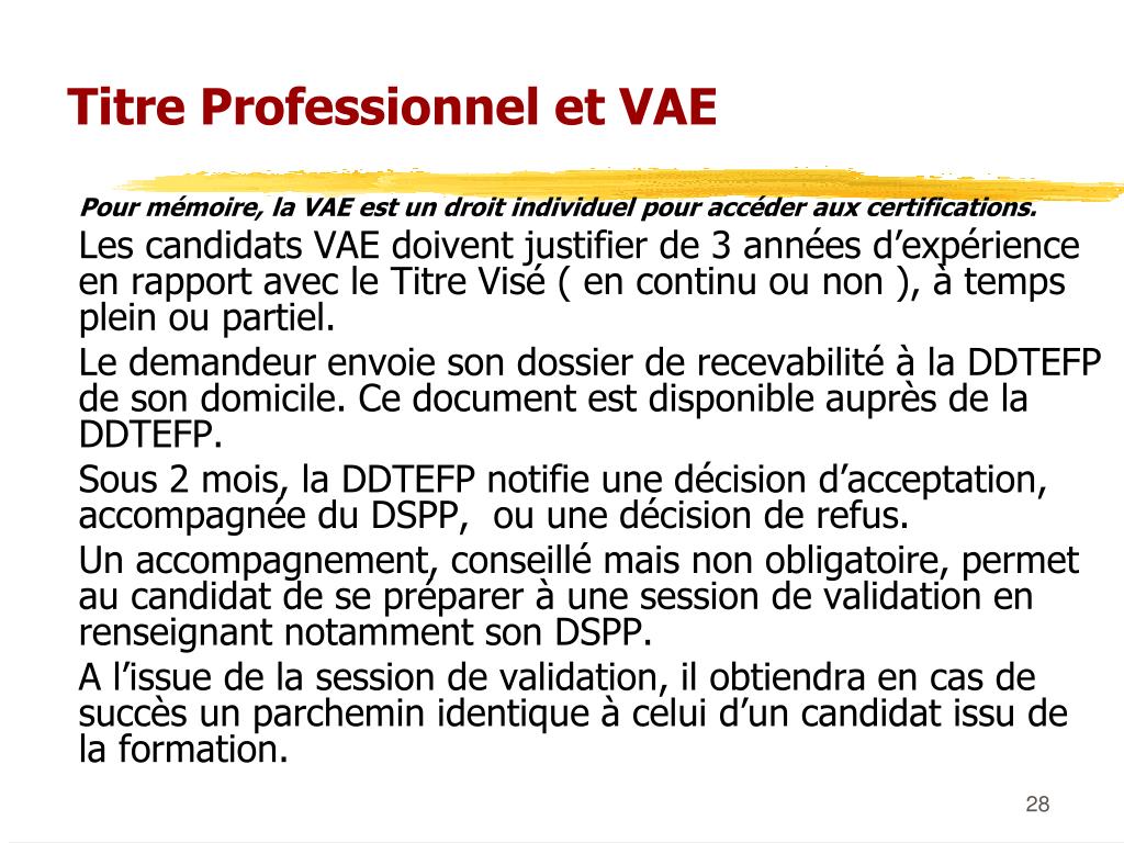 PPT - 1946 : Certificat de formation professionnelle (CFP) 2002 : Titre ...