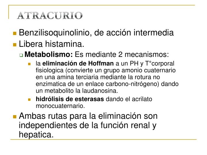PPT - RELAJANTES NEUROMUSCULARES NO DESPOLARIZANTES PowerPoint ...