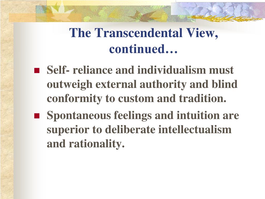 PPT - Ralph Waldo Emerson: “Nature” and “Self-Reliance” PowerPoint ...