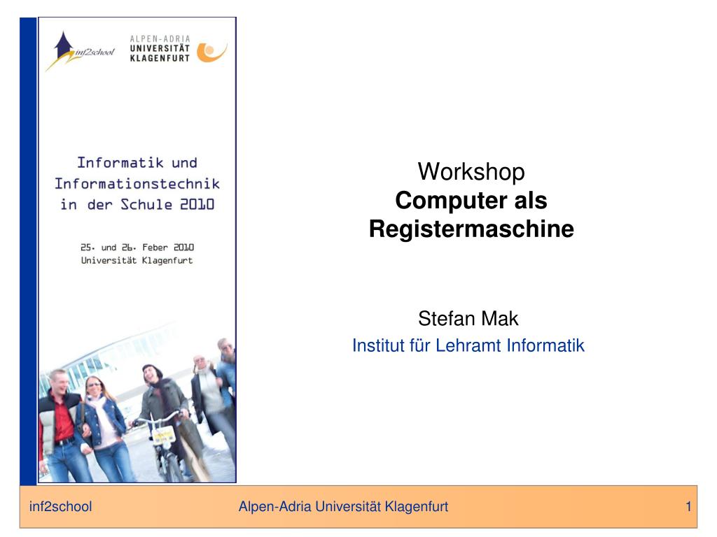 PPT - Workshop Computer als Registermaschine PowerPoint Presentation ...
