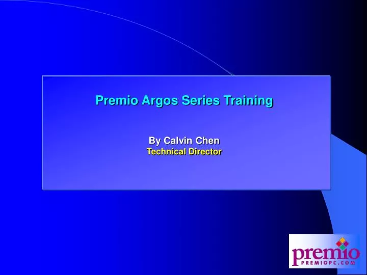 PPT - Premio Argos Training PowerPoint Presentation, free download - ID ...
