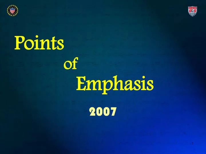 PPT - Points of Emphasis PowerPoint Presentation, free download - ID ...