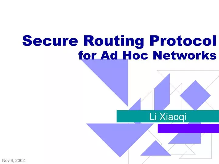 Ppt Secure Routing Protocol For Ad Hoc Networks Powerpoint Presentation Id 4796730