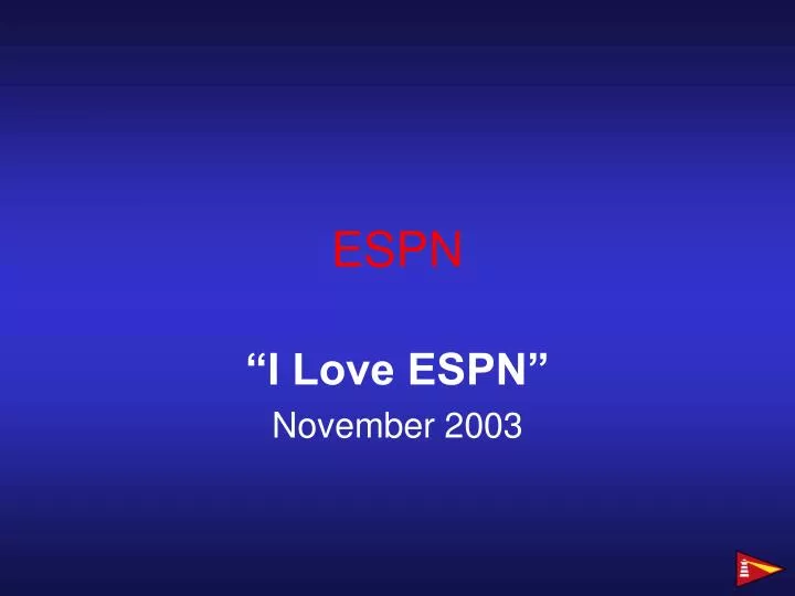 PPT - ESPN PowerPoint Presentation, free download - ID:4797600