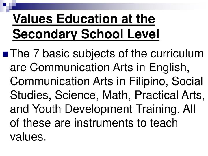PPT - INTRODUCTION TO VALUES EDUCATION PowerPoint Presentation - ID:4797892