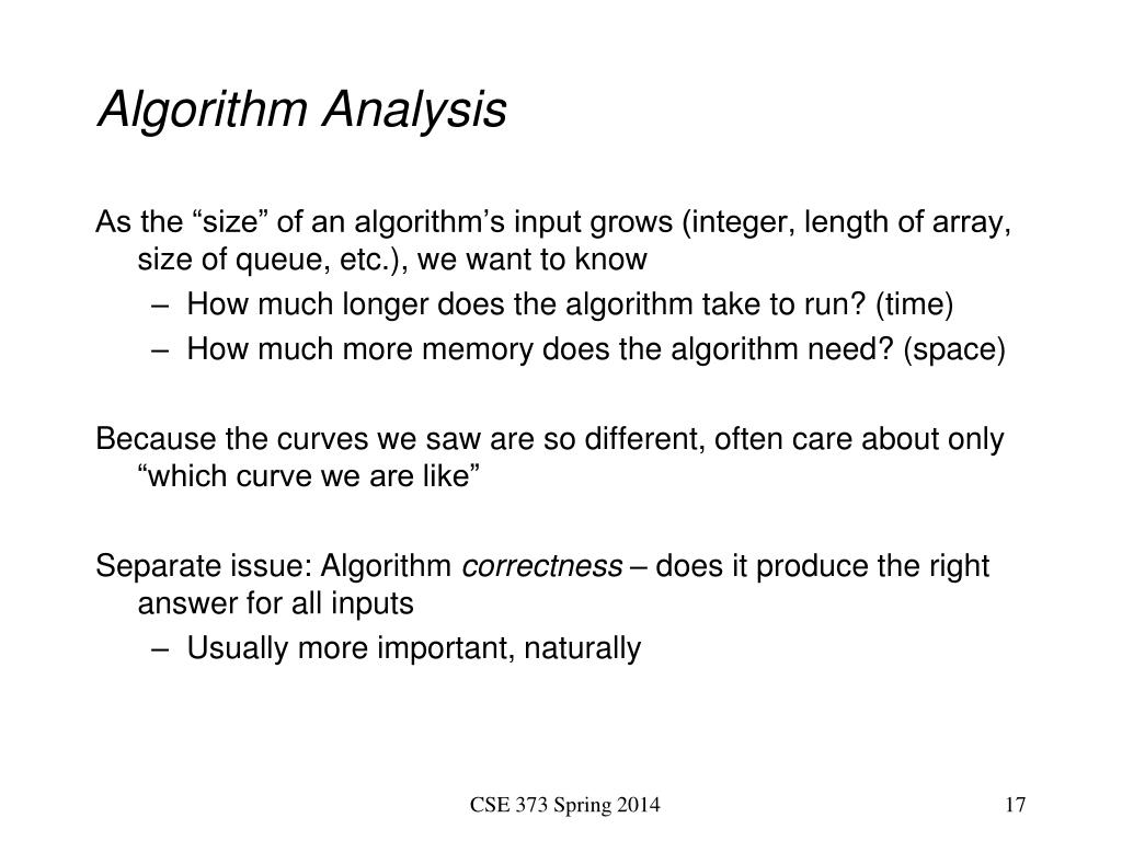 Ppt Cse373 Data Structures And Algorithms Lecture 3 Math Review Algorithm Analysis 5241
