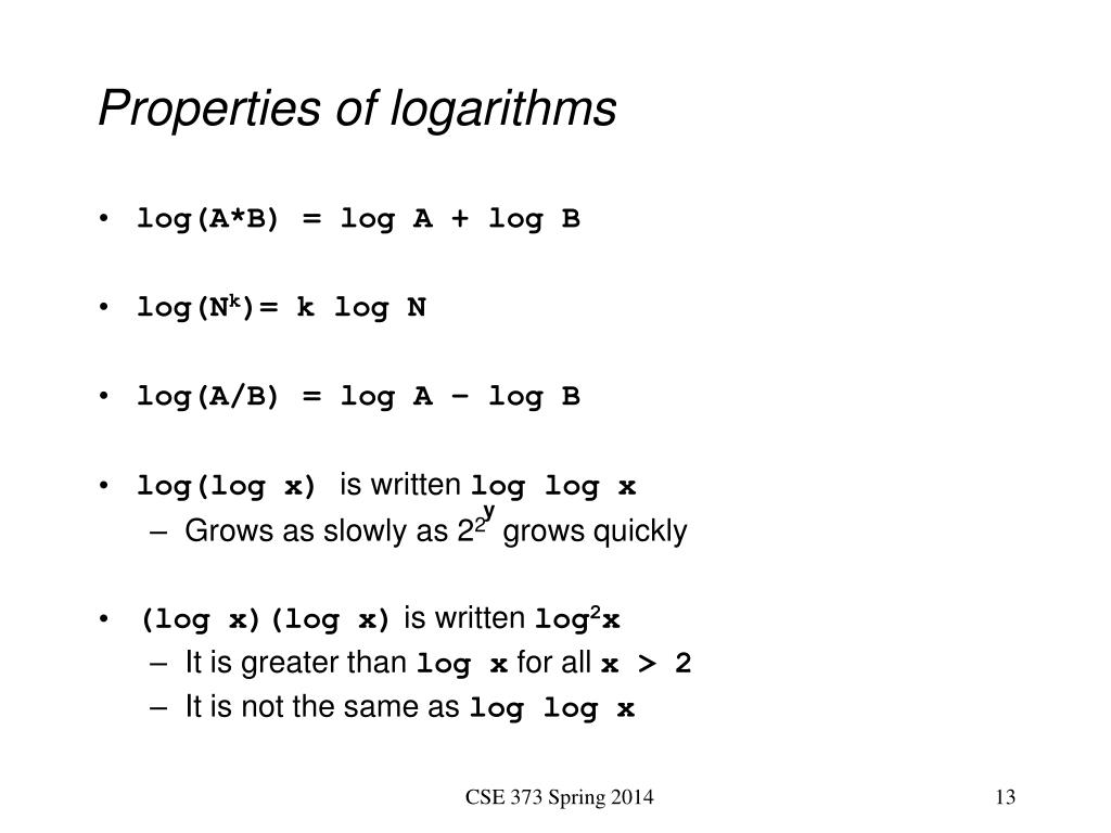 Ppt Cse373 Data Structures And Algorithms Lecture 3 Math Review Algorithm Analysis 4385