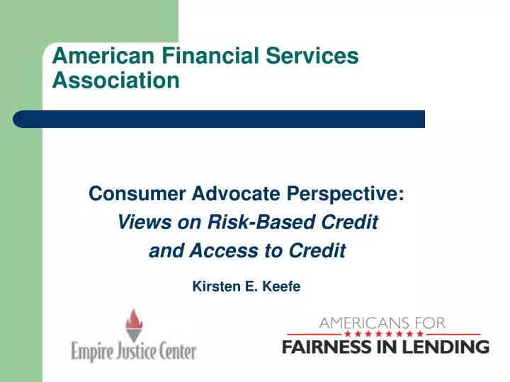 PPT - American Financial Services Association PowerPoint Presentation ...