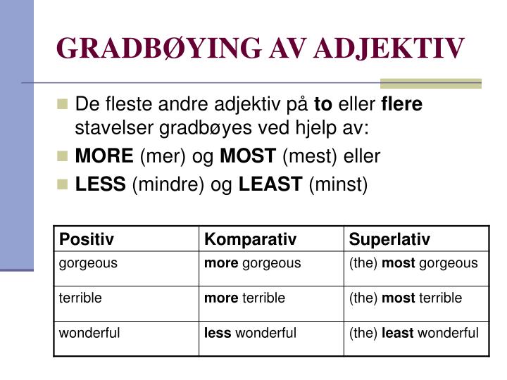 PPT - Adjektiv – språkets krydder PowerPoint Presentation - ID:4798320