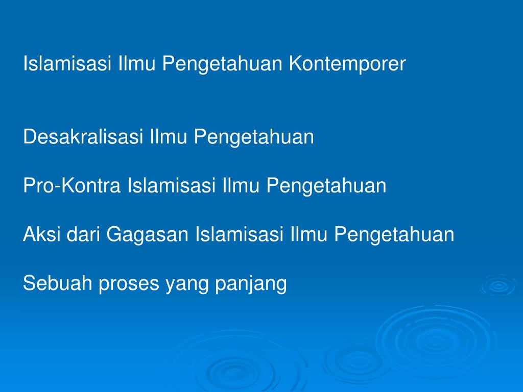 PPT - ISLAMISASI ILMU PENGETAHUAN PowerPoint Presentation, free download - ID:4798332