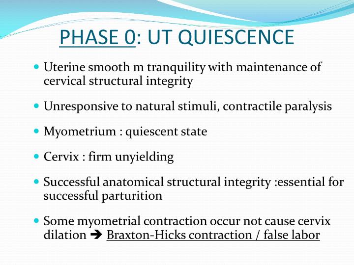 PPT - Lecture 5 PHASES OF PARTURITION STAGES OF LABOR MECHANISM OF ...