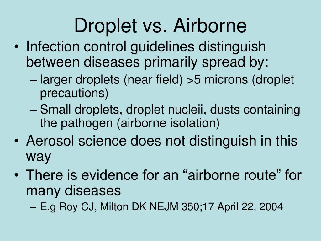 PPT - Aerosol Transmissible Diseases in Medical Settings | Preventive ...