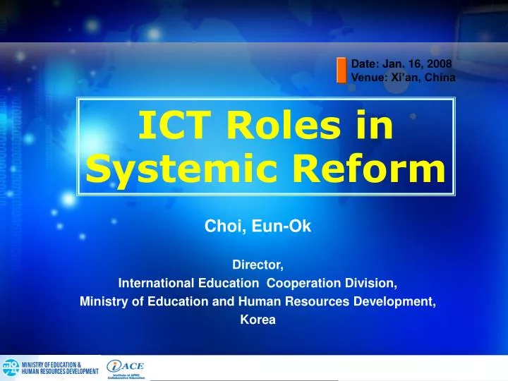 PPT - ICT Roles in Systemic Reform PowerPoint Presentation, free ...