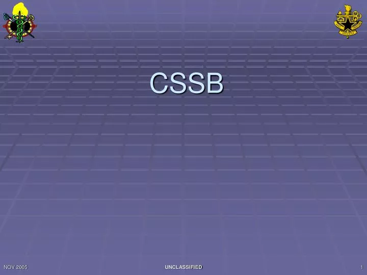 PPT - CSSB PowerPoint Presentation, free download - ID:4799868