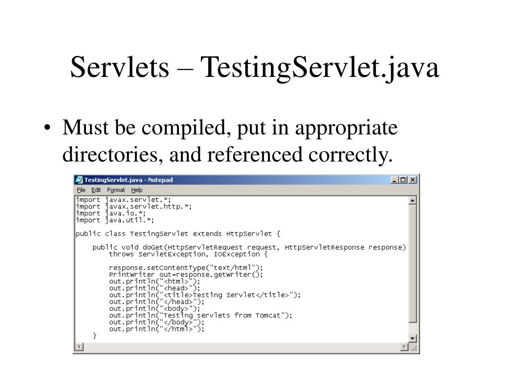 Ppt An Environment For Java Servlet And Jsp Development ~ Apache Tomcat ~ Powerpoint