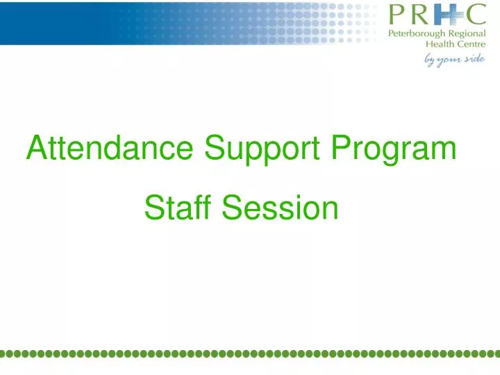 PPT - Attendance Support Program Staff Session PowerPoint Presentation ...