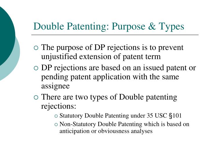 PPT - Restriction & Double Patenting PowerPoint Presentation - ID:4802341