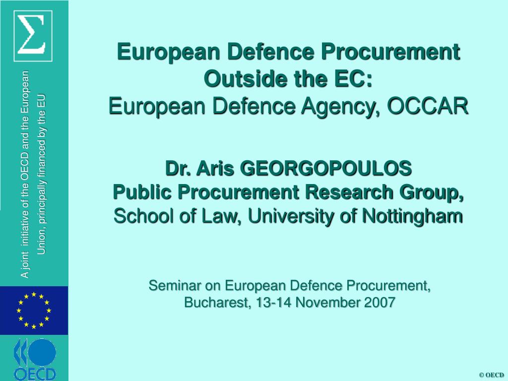 PPT - European Defence Procurement Outside the EC: European Defence ...