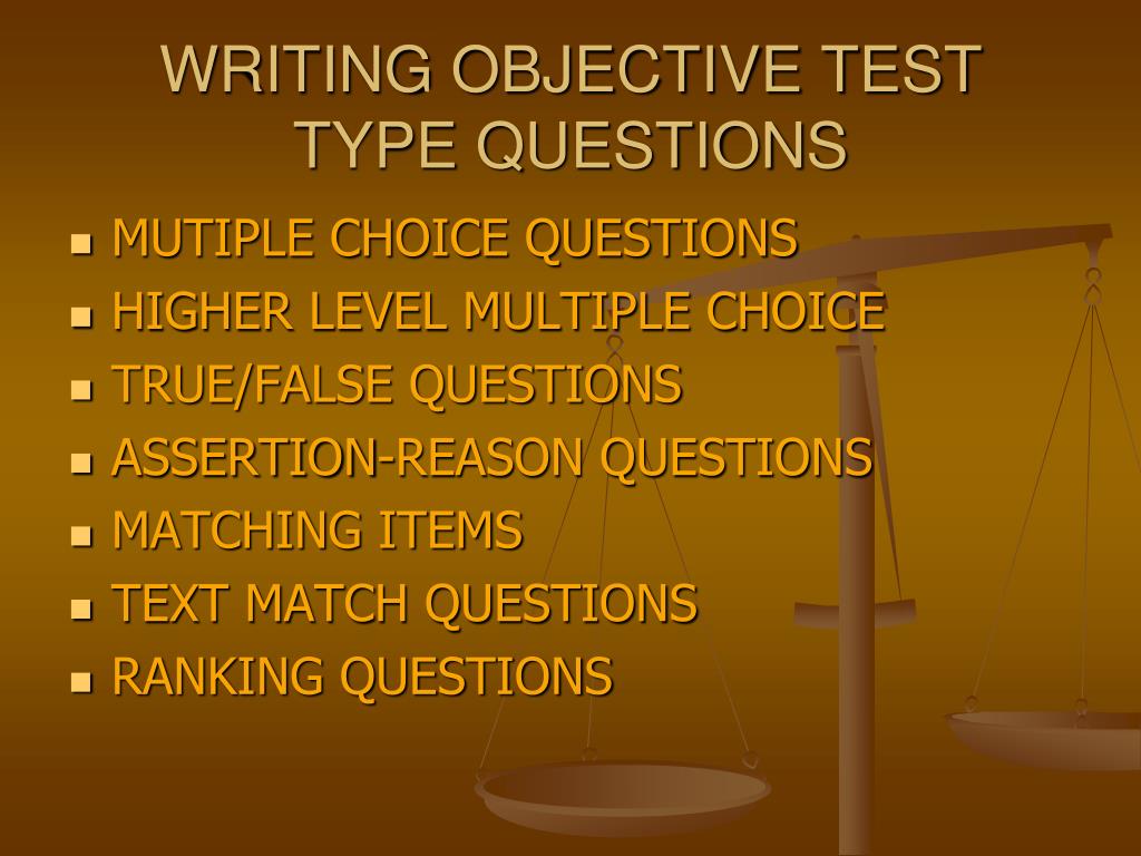 Ppt Objective Type Questions Powerpoint Presentation Free Download