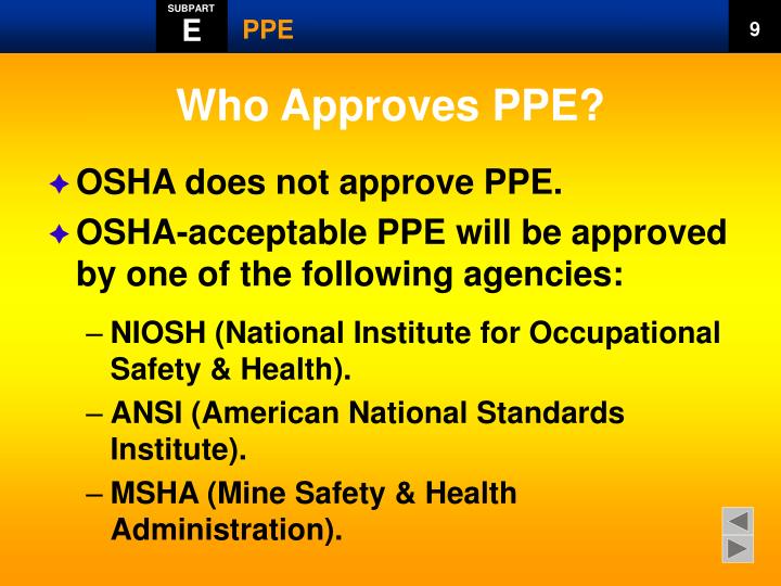 PPT - Personal Protective Equipment PPE PowerPoint Presentation - ID ...