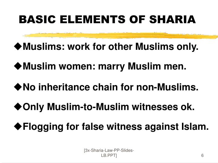 PPT - OVERVIEW OF SHARIA LAW PowerPoint Presentation - ID:4806367