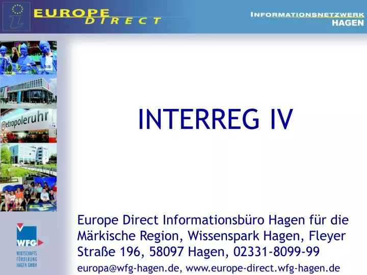 PPT - INTERREG IV PowerPoint Presentation, free download - ID:4807216
