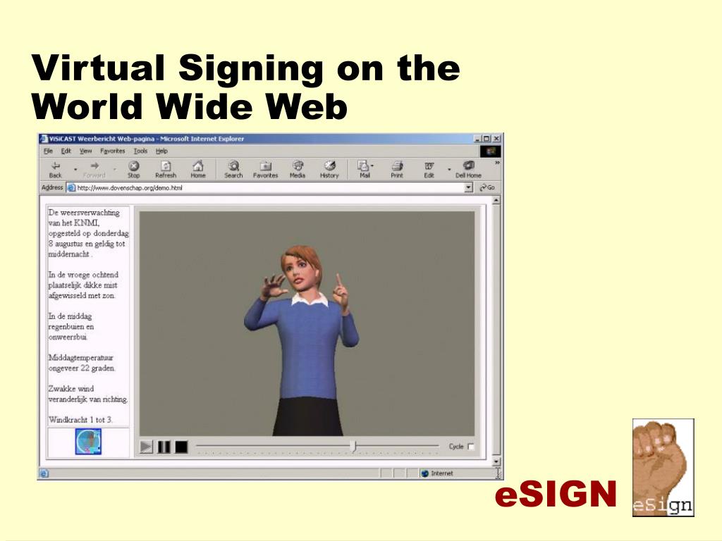 PPT - eSIGN – Essential Sign Language Information on Government ...