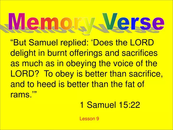 PPT - Memory Verse PowerPoint Presentation, free download - ID:4809809