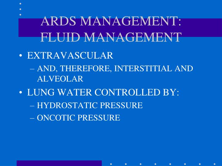PPT - MANAGEMENT OF ARDS PowerPoint Presentation - ID:4810075